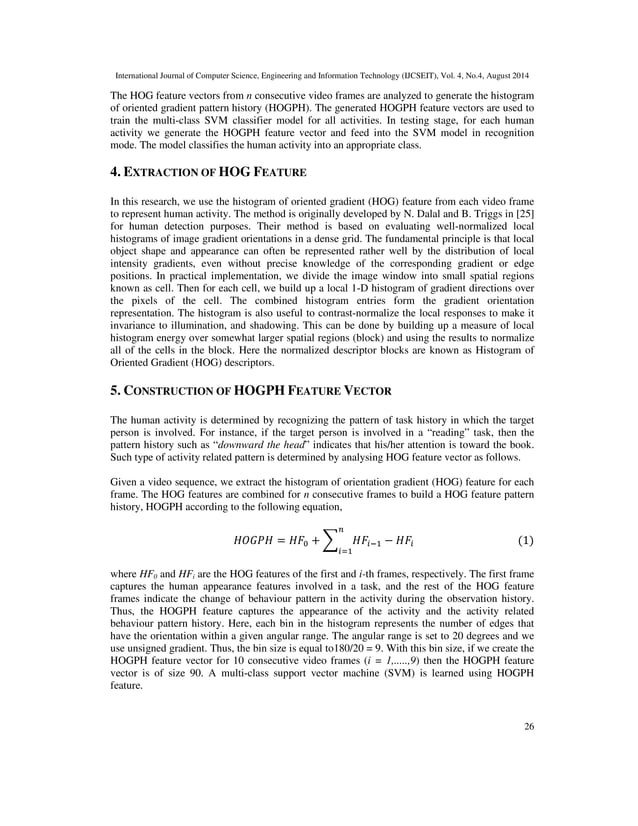 Activity recognition using histogram of | PDF