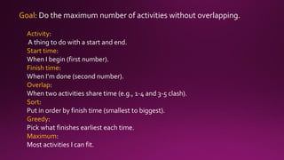 Activity Selection Problem (Greedy Algorithm) with Step-by-Step Explanation | PDF