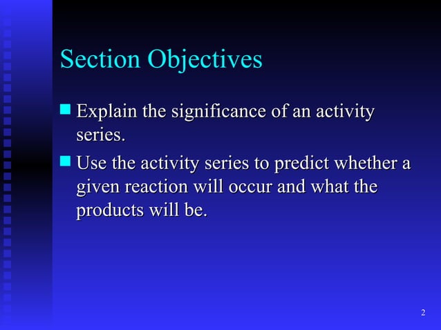 Activity Series | PPT