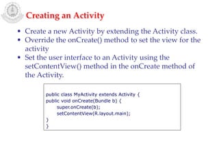 Android - Activity, Services | PPT