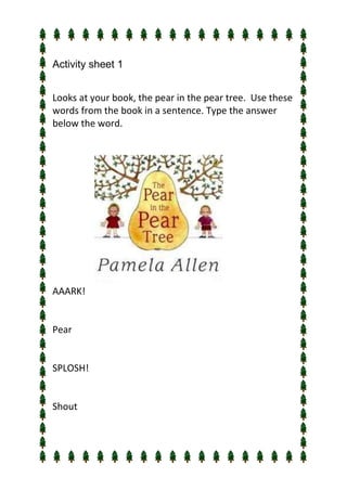 Activity sheet 1 | DOCX | Books and Literature