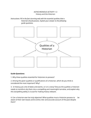 Activity Sheet on The Qualities of a Historian.docx