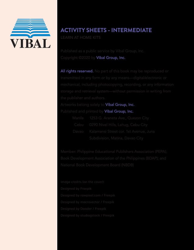Activity sheets intermediate_tabbed | PDF
