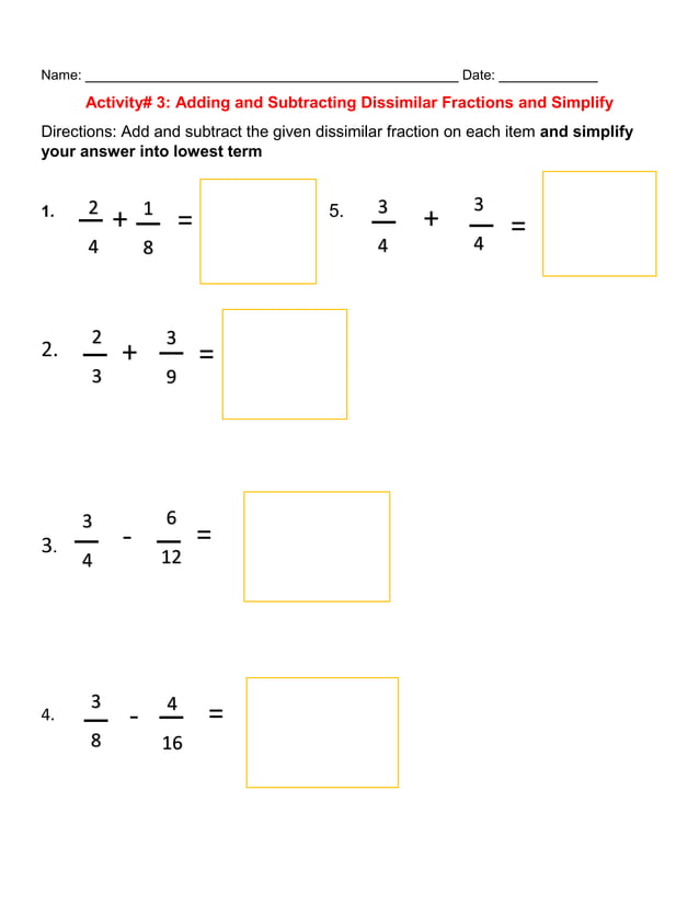 Activity Sheets Math.docx | Education