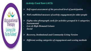Activity sort cards | PPTX | Eldercare | Family and Relationships