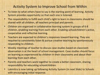 How to Make Elementary School Effective from within - Appraoch of ...