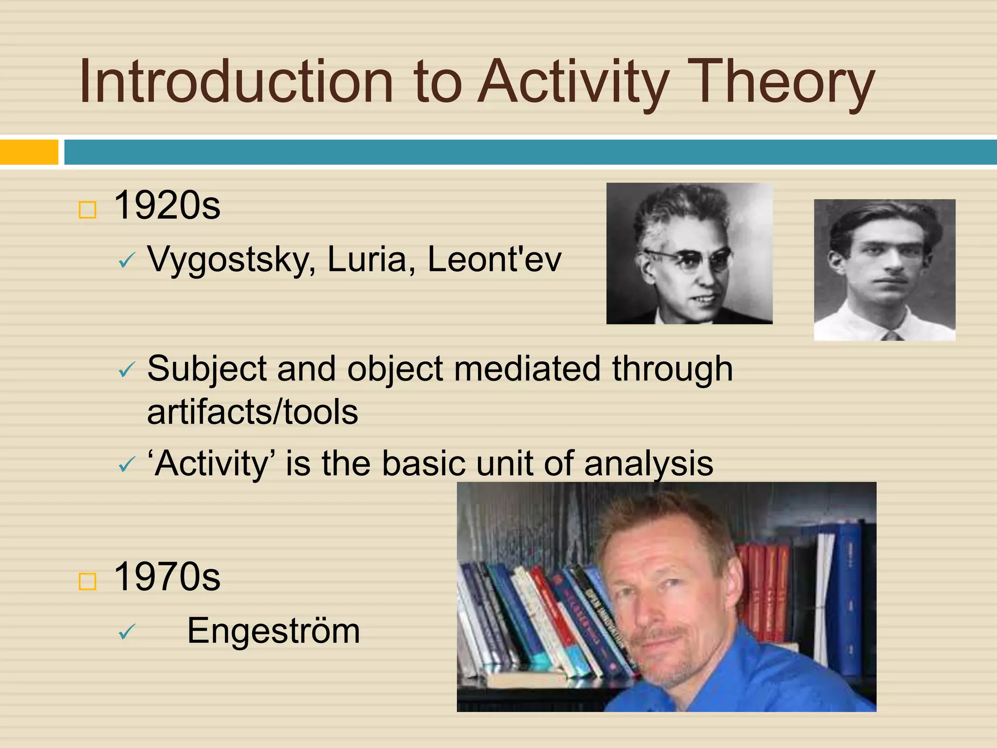 Presentation on Activity Theory | PPTX