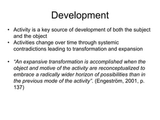 Activity Theory Presentation TIELAB | PPTX | Homework and Study | Education