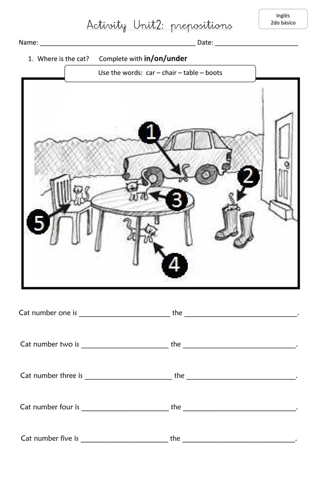 Activity unit2 prepositions | PDF