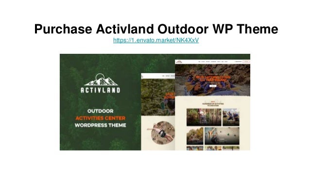 Activland Outdoor WordPress Theme - Pavothemes | PPTX