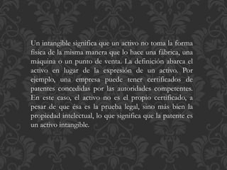 Activos intangibles | PPTX