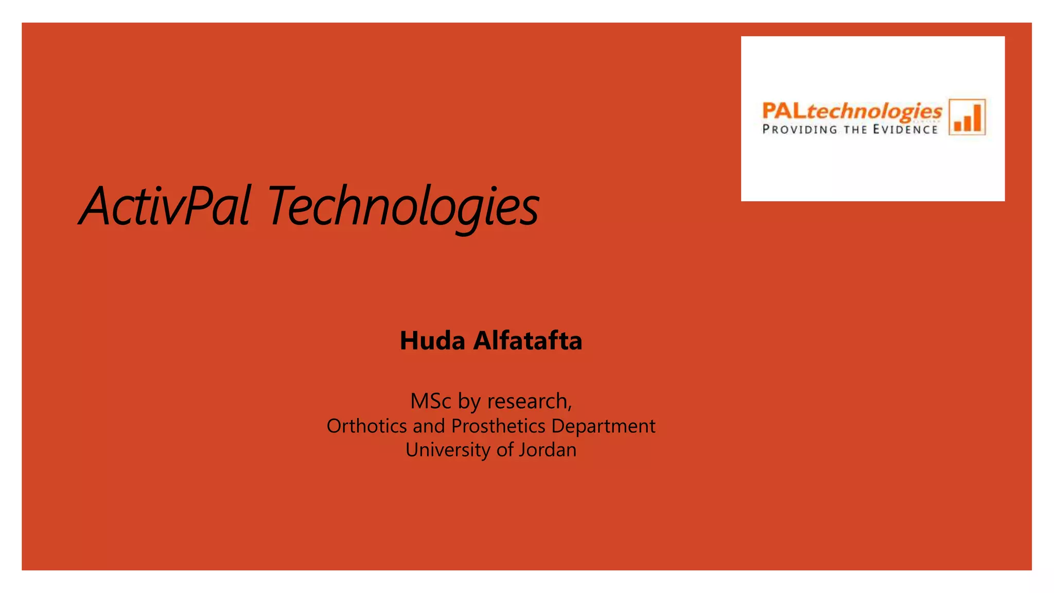 Activ pal technologies | PPTX