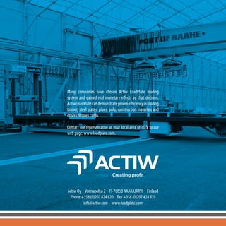 Actiw loadplate brochure | PDF