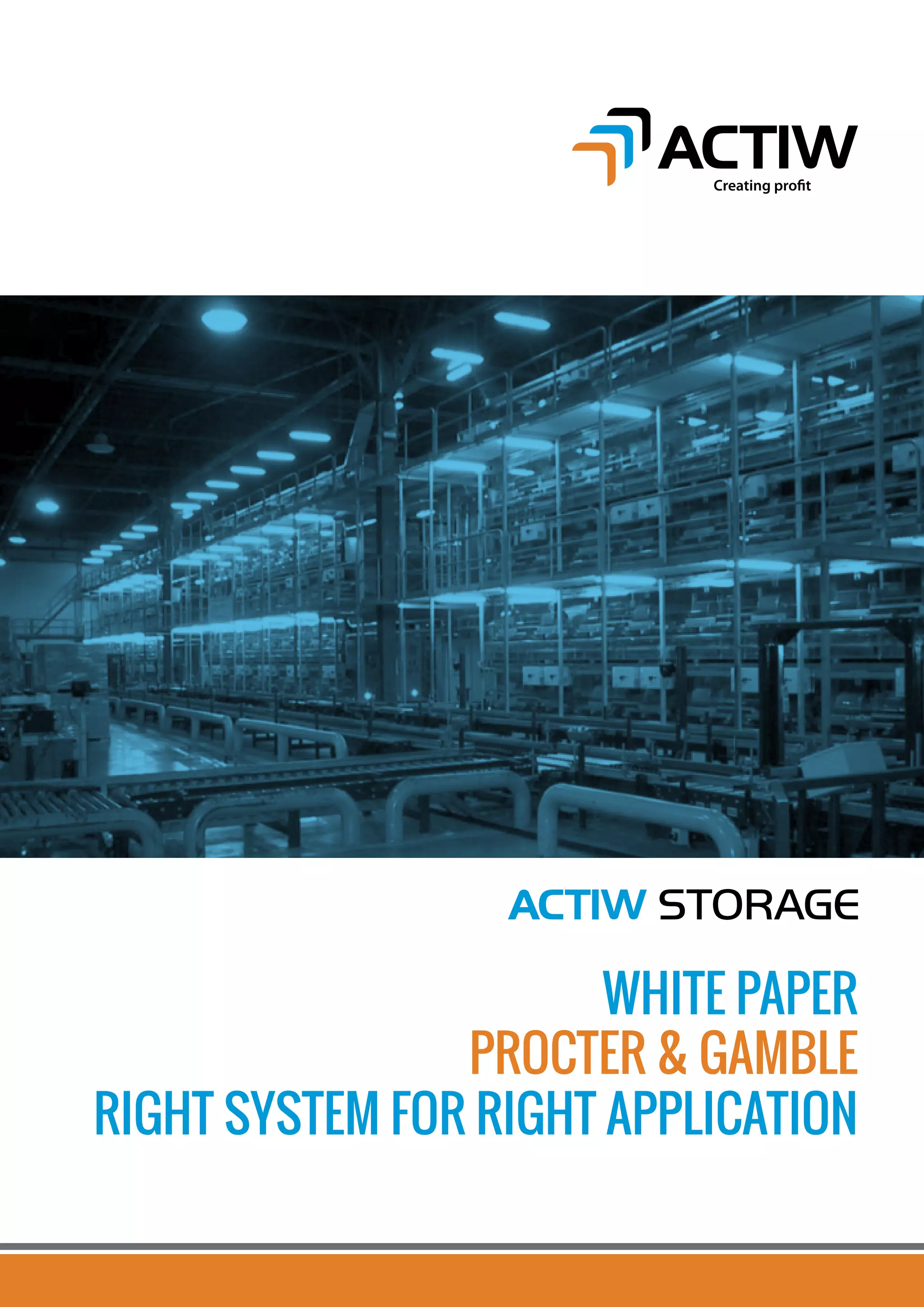 Actiw Intralogistics White Paper - Procter & Gamble | PDF