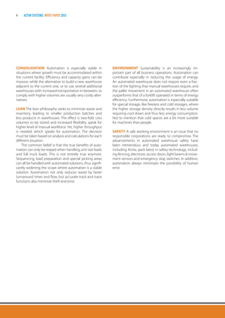 Actiw Intralogistics White Paper - Procter & Gamble | PDF