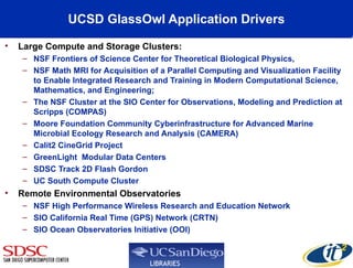 Data Intensive Applications at UCSD: Driving a Campus Research ...