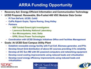 Data Intensive Applications at UCSD: Driving a Campus Research ...