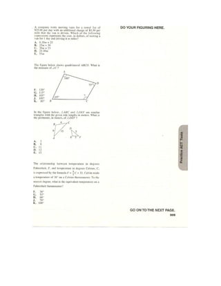 Act math example | PDF