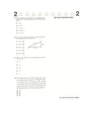 Act math example | PDF