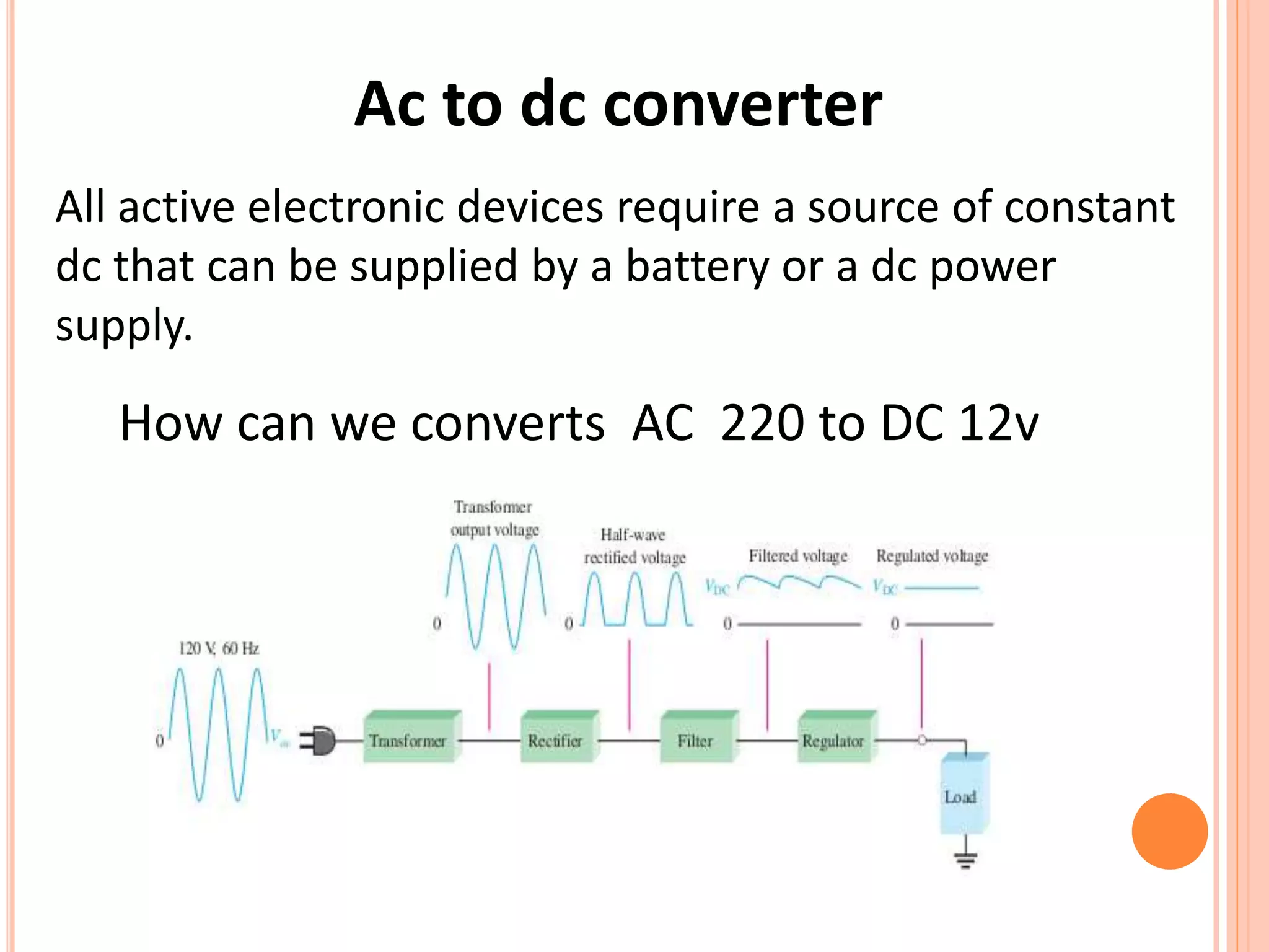 Ac to Dc converter | PPTX