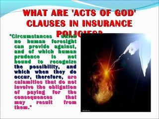 Act of god | PPT