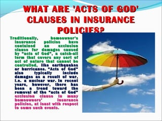 Act of god | PPT