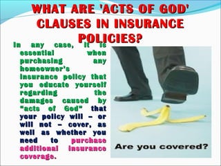 Act of god | PPT