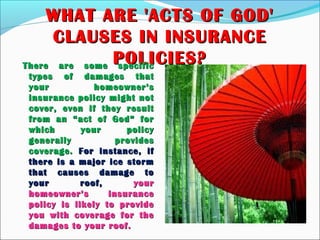 Act of god | PPT