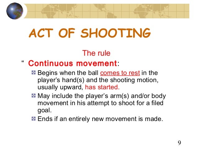 Act of shooting pp