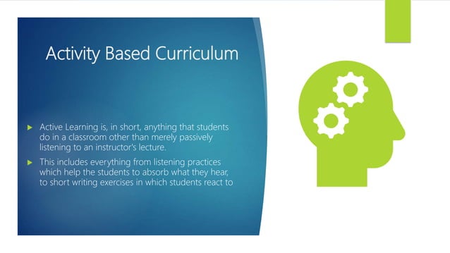 Activity based curriculum (Design/Model) (https://www.youtube.com/watch ...