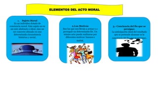Acto moral y persona moral | PPTX
