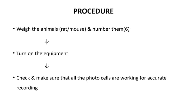 ACTOPHOTOMETER - Standard Operating Procedure | PPTX