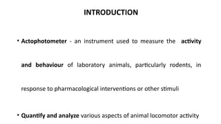 ACTOPHOTOMETER - Standard Operating Procedure | PPTX