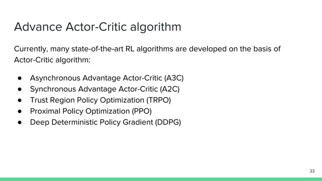 Actor Critic Algorithm Pdf Web Development Internet