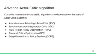 Actor critic algorithm | PPT