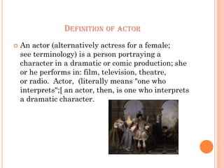 Actor and actress | PPTX