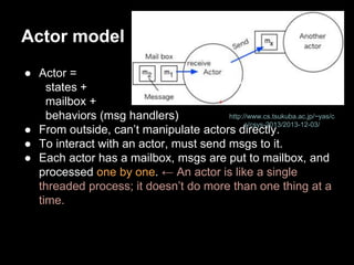 Actor-based concurrency and Akka Fundamentals | PPT