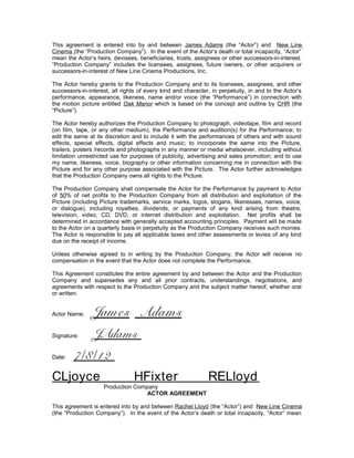 Actor Contracts | DOC