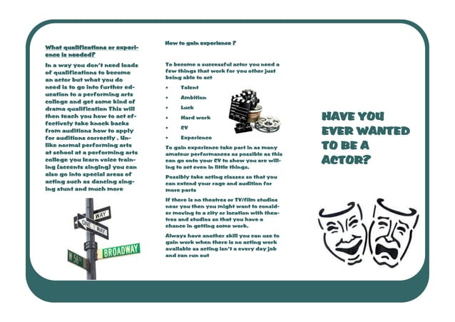 Actor leaflet | PPT