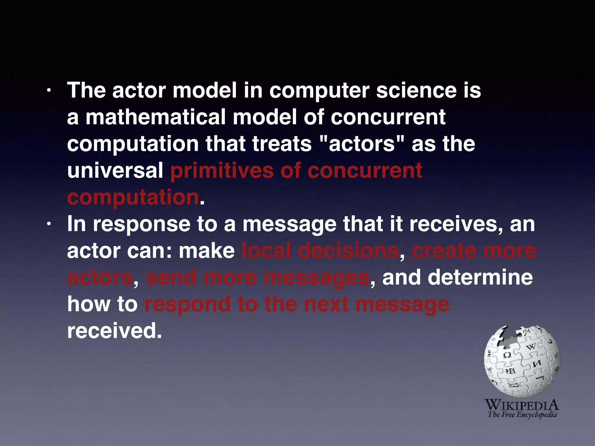 Actor Model A Different Concurrency Approach Ppt
