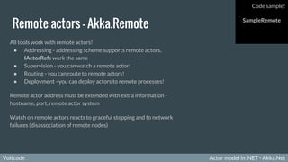 Actor model in .NET - Akka.NET