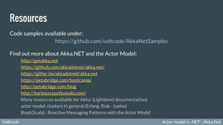 Actor model in .NET - Akka.NET