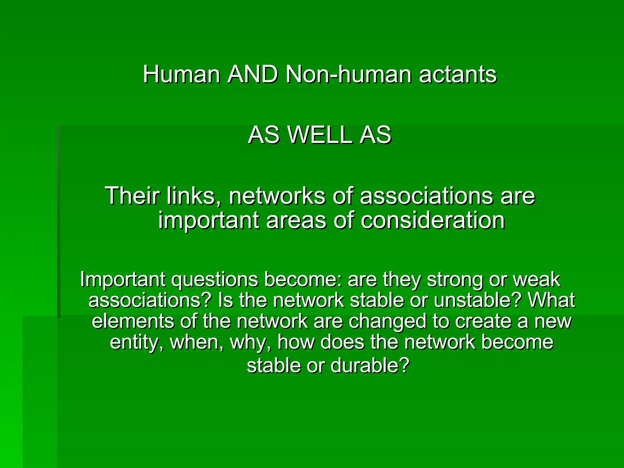 Actor Network Theory | PPT