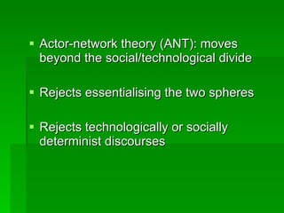 Actor Network Theory | PPT