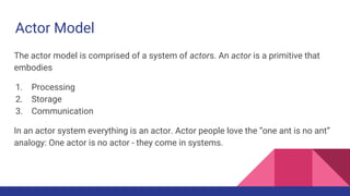 Actor Patterns and NATS - Boulder Meetup | PDF