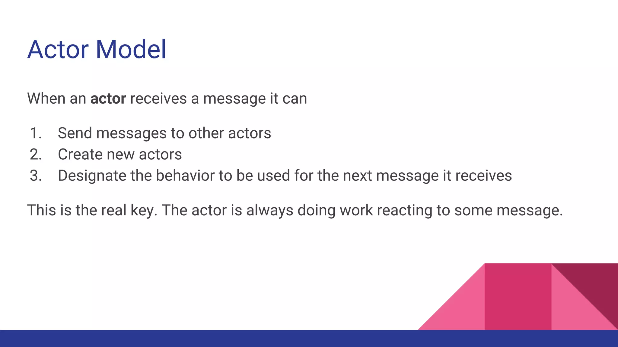 Actor Patterns and NATS - Boulder Meetup | PPT