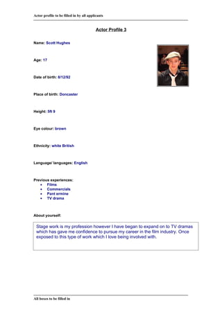 ACTOR PROFILES | PDF