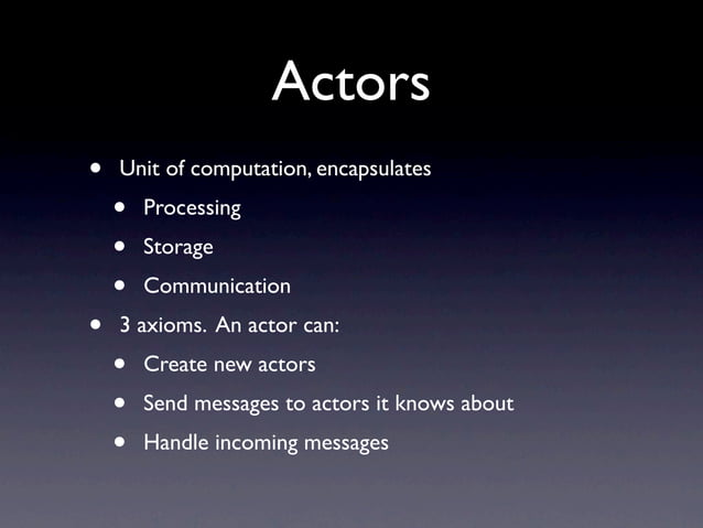 Practical introduction to the actor model | KEY