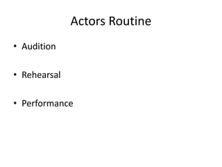 Actors | PPT