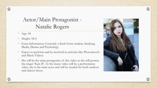 Actors Profile | PPTX | Musicals | Genres